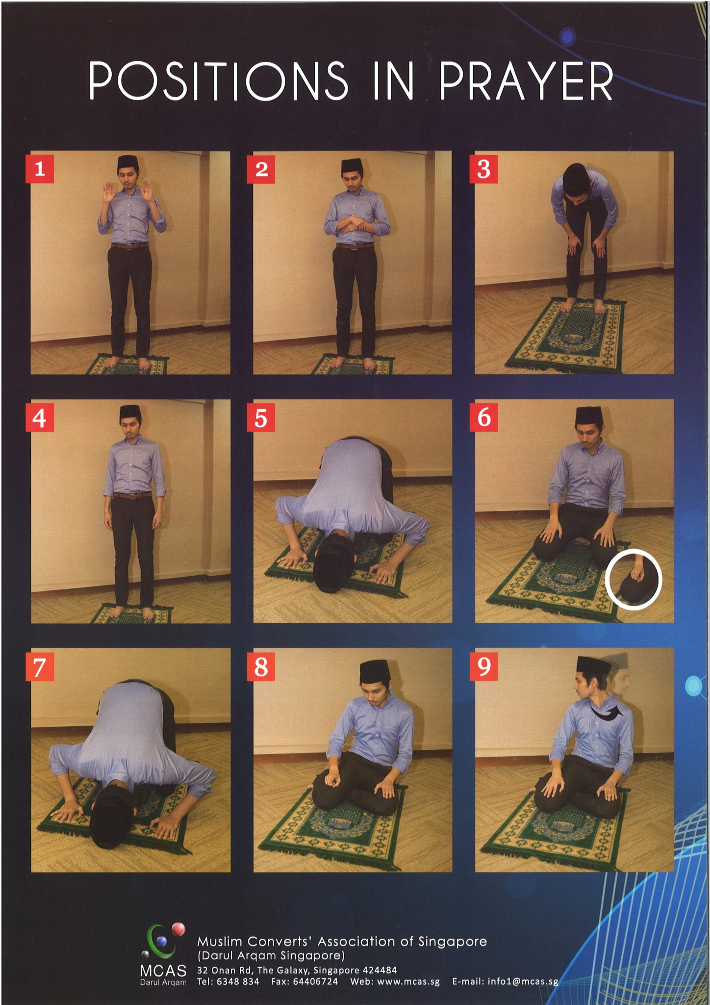 Positions in Prayer – Muslim Converts' Association of Singapore