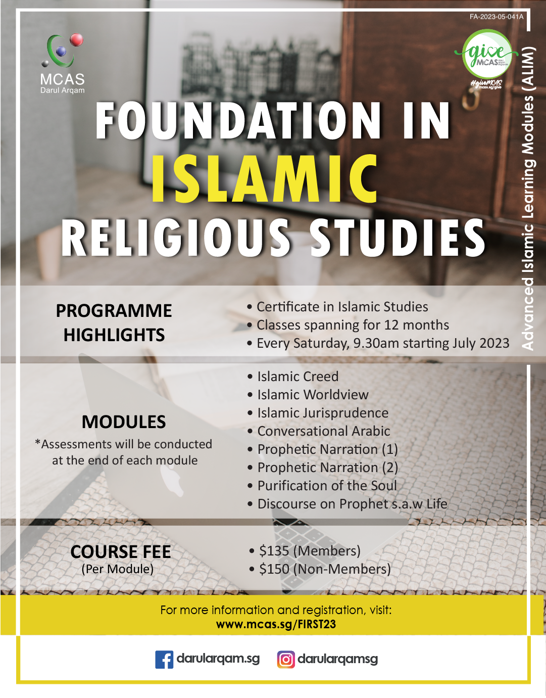 Foundation in Islamic Religious Studies (FIRST Certificate) – Muslim ...