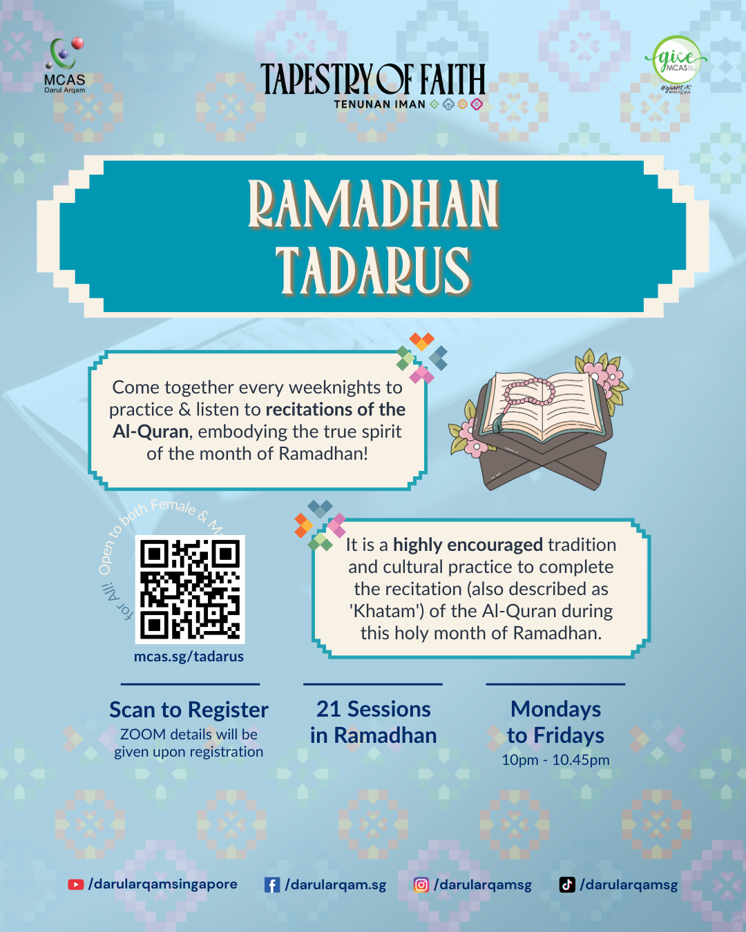 MCAS Ramadhan Tadarus 2026 – Muslim Converts' Association of Singapore